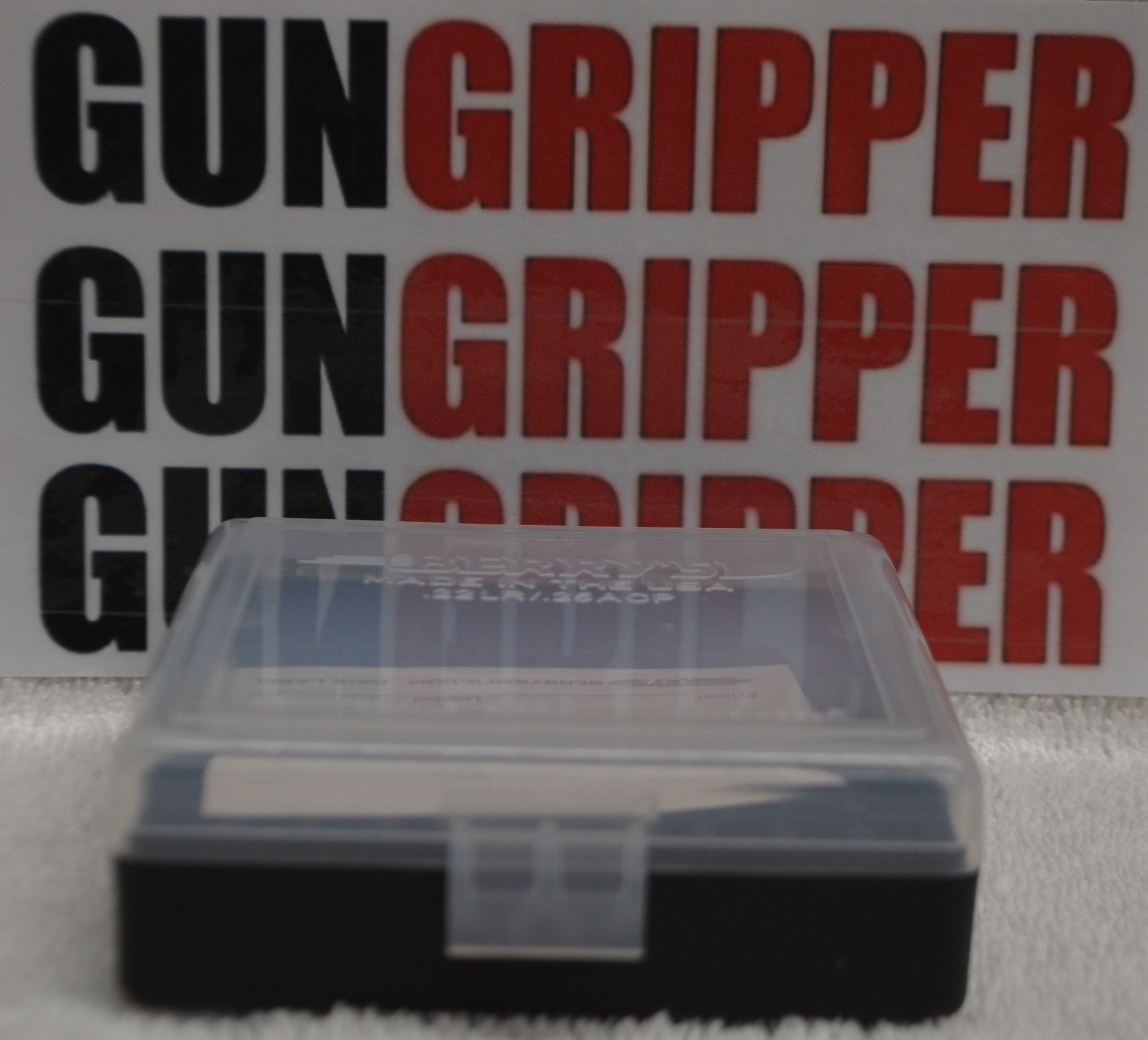 22 lr Ammo Box / Case / 100 rnds storage .25 ACP CLEAR-BLACK – GUNGRIPPER